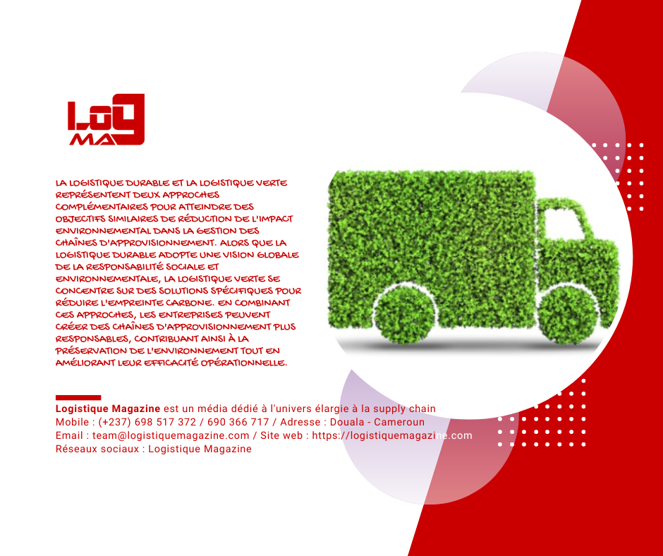 Logistique Durable vs. Logistique Verte : Différences et Similitudes ...